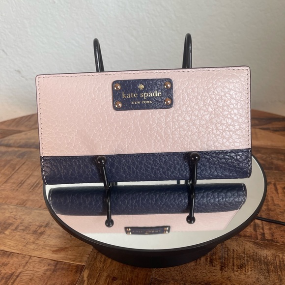 kate spade | Bags | Kate Spade Pebble Leather Snap Closure Wallet ...